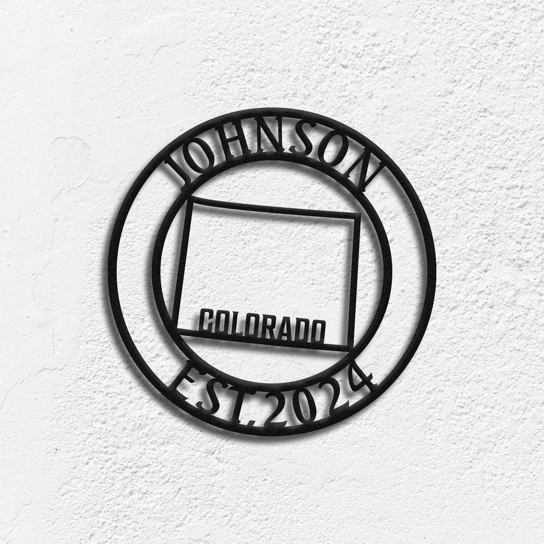 Custom Colorado State Sign , Custom State Theme Metal Wall Decor ...