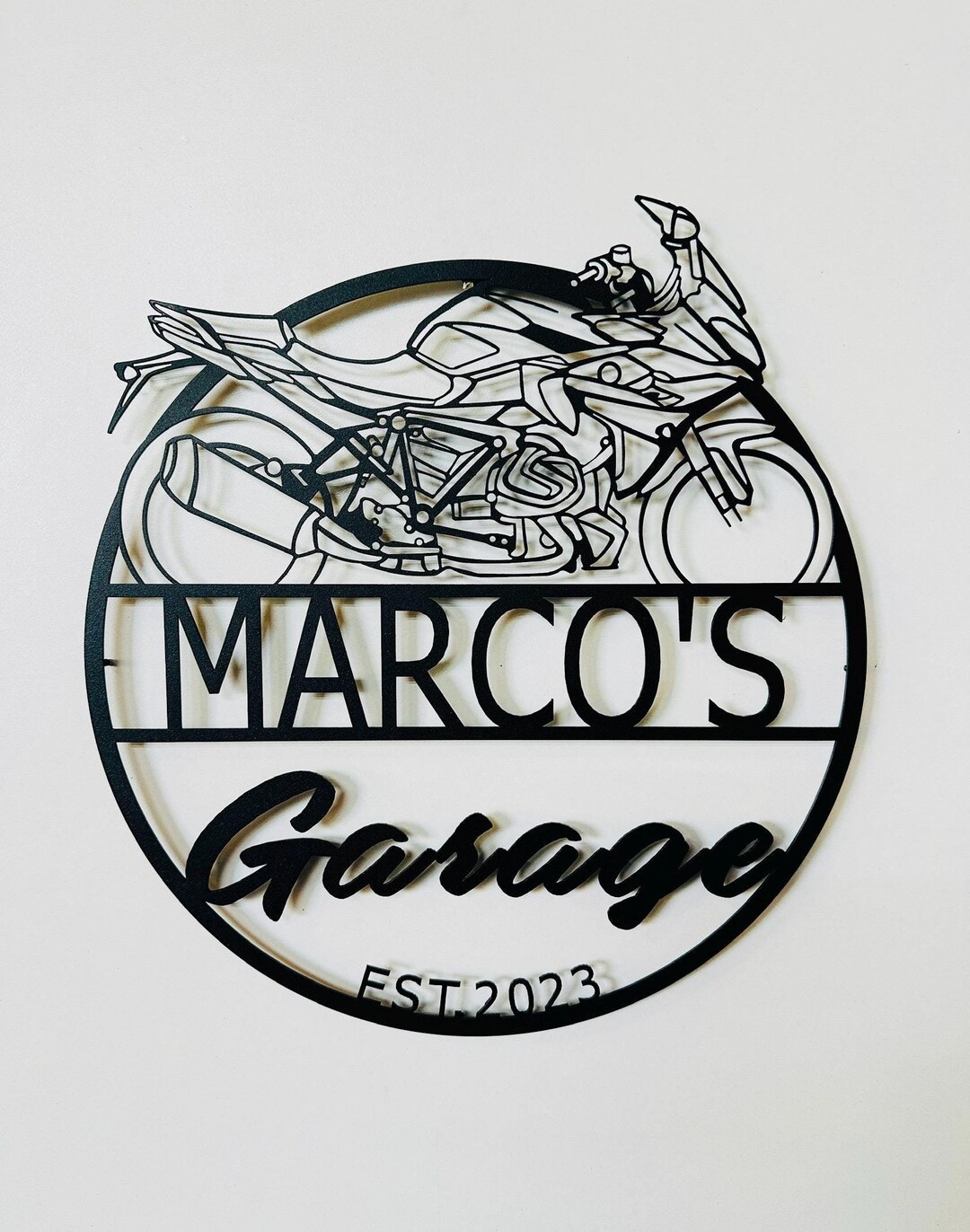 Custom Motorcycle Theme Metal Wall Sign , Custom Motorcycle Metal Decor ...