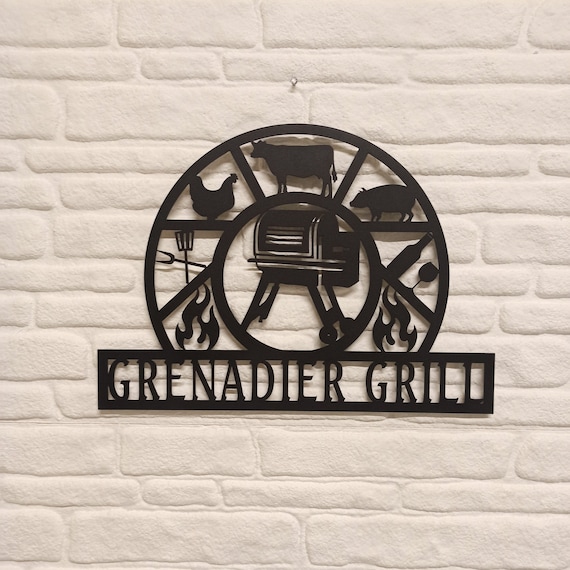 Custom Grill Theme Metal Wall Art Custom BBQ Sign Custom - Etsy