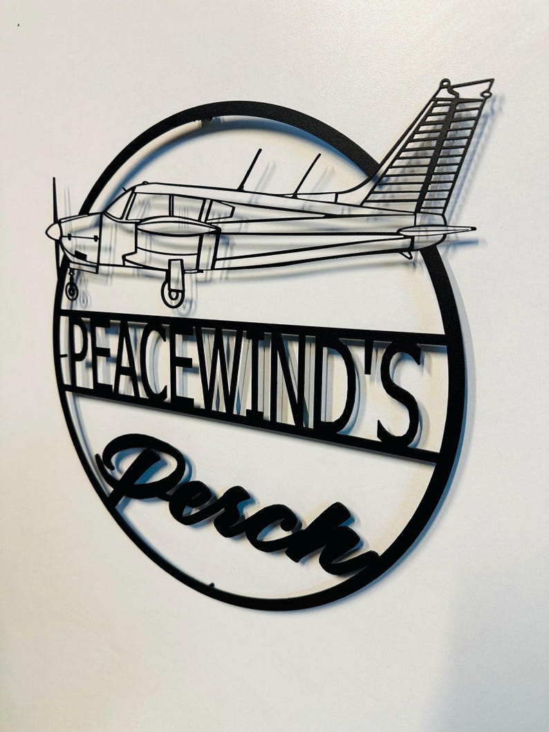 Custom Airplane Metal Sign: Aviation Theme Wall Decor - Etsy