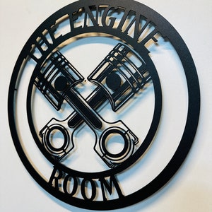 Custom Engine Theme Metal Wall Art , Piston Theme Metal Sign , Custom ...