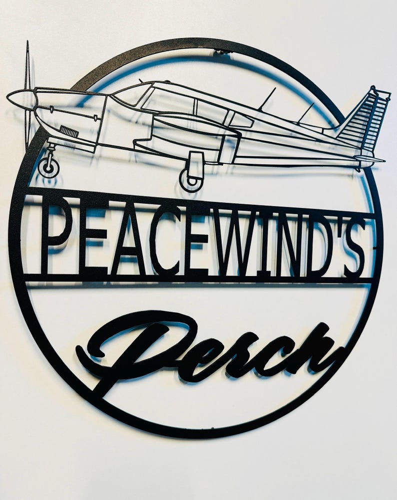 Custom Airplane Metal Sign: Aviation Theme Wall Decor - Etsy