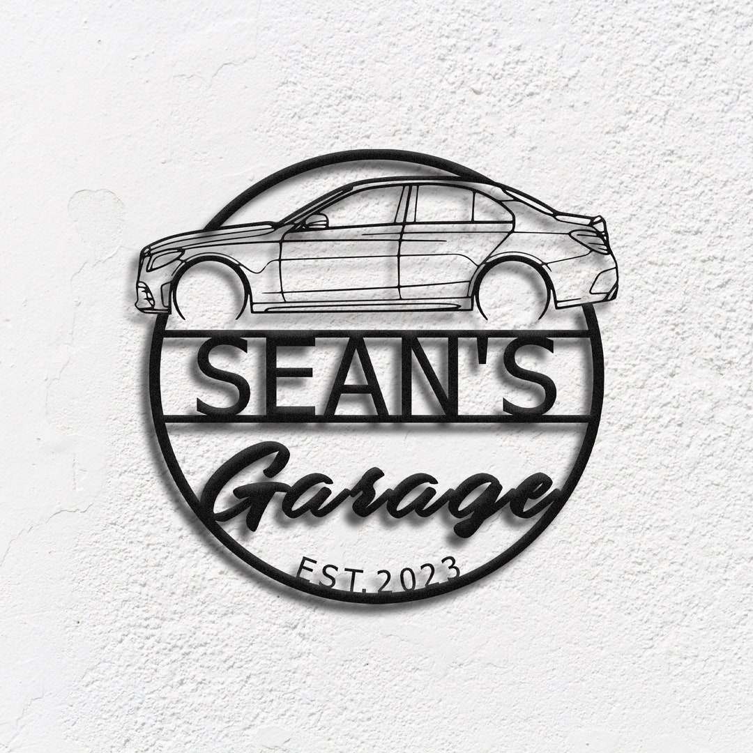 Custom C43 Amg Theme Metal Wall Sign , Custom C43 Amg Metal Decor ...