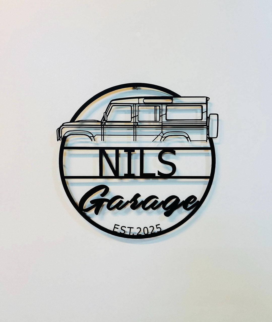 Custom Defender 110 Theme Metal Wall Sign , Custom Defender Metal Decor ...