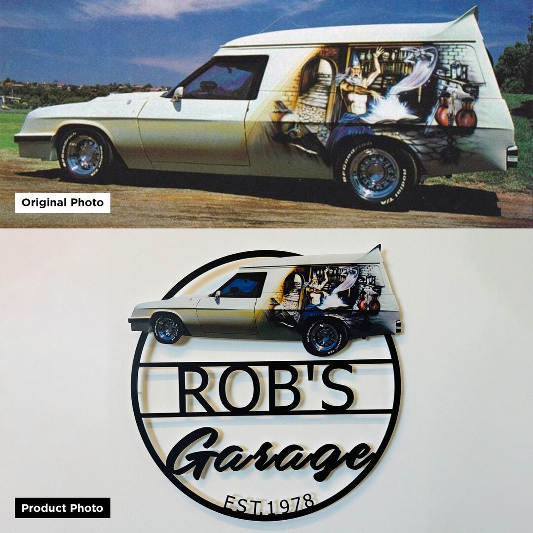 Custom Colorful Car Metal Wall Sign , Personalized Colorful Car Metal ...