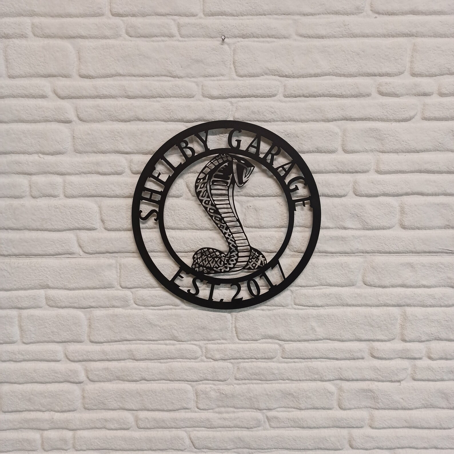 Custom Shelby Garage Metal Wall Sign: Cobra Decor - Etsy