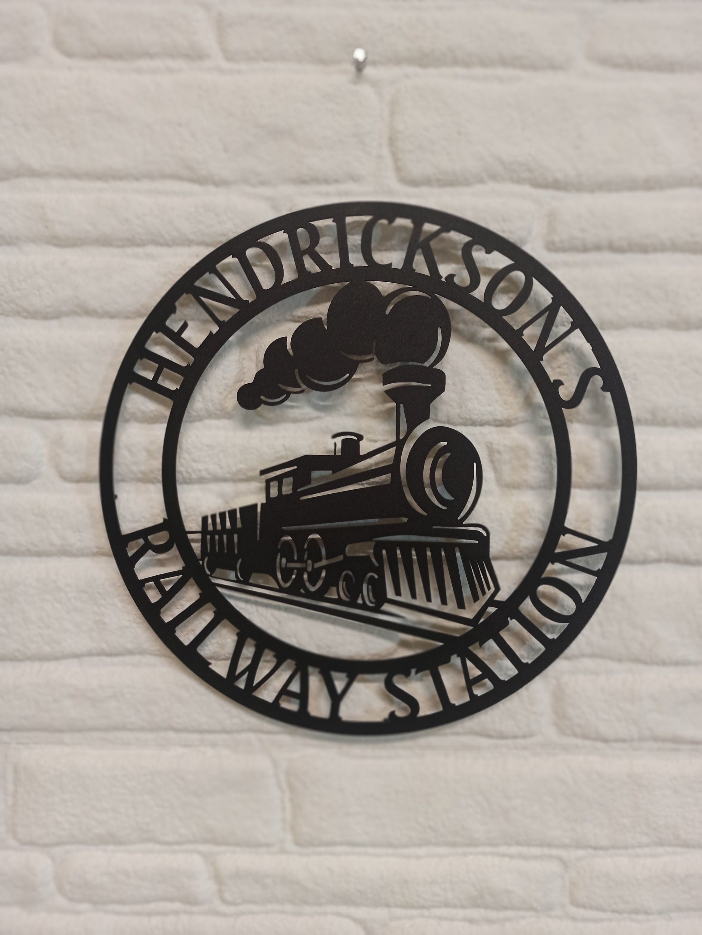 Personalized Railroad Metal Wall Sign Custom Train Metal - Etsy