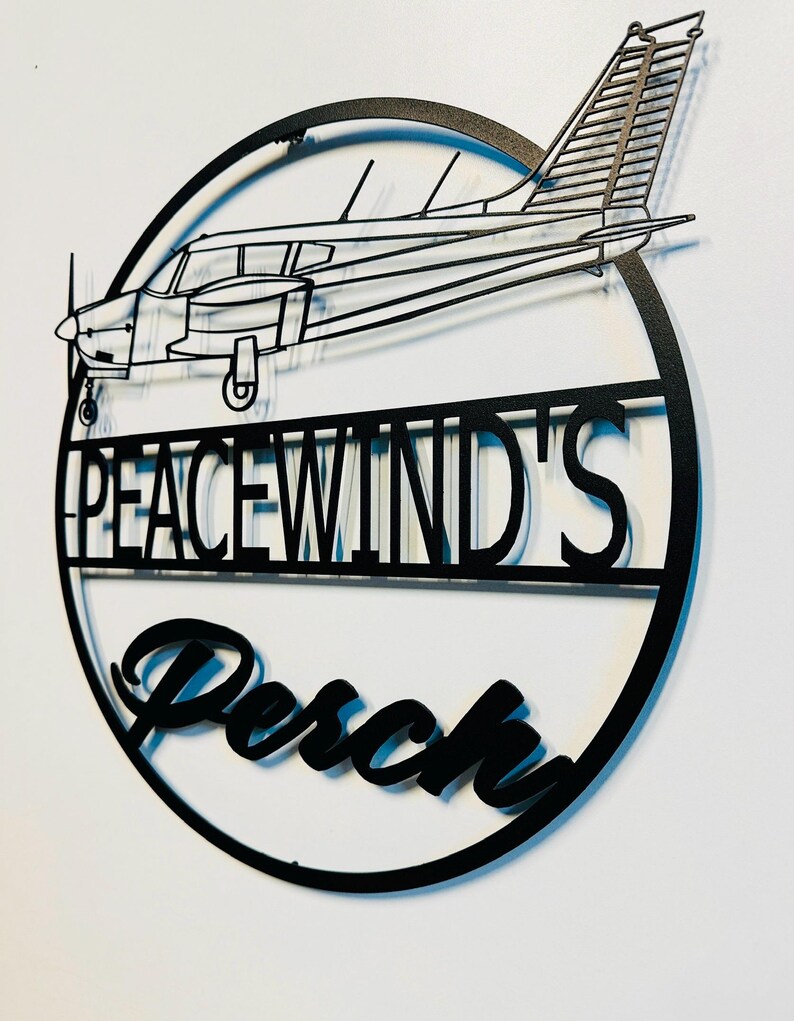 Custom Airplane Metal Sign: Aviation Theme Wall Decor - Etsy