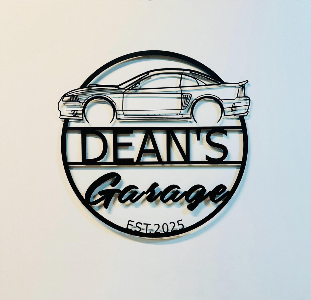 Custom Sports Car Theme Metal Garage Decor , Custom Sports Car Metal ...