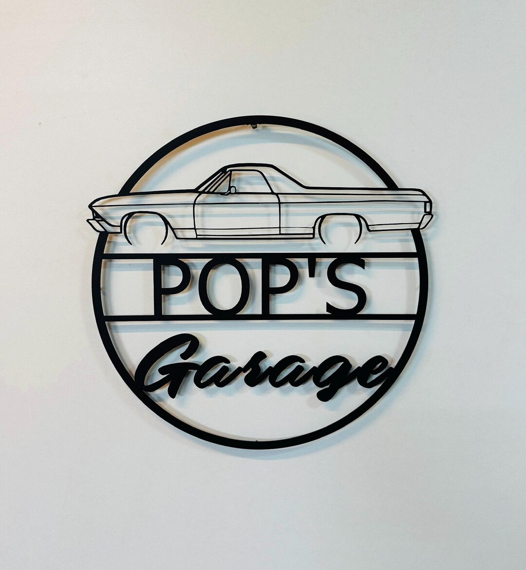 Custom El Camino 1969 Theme Metal Wall Sign , Custom El Camino Metal ...