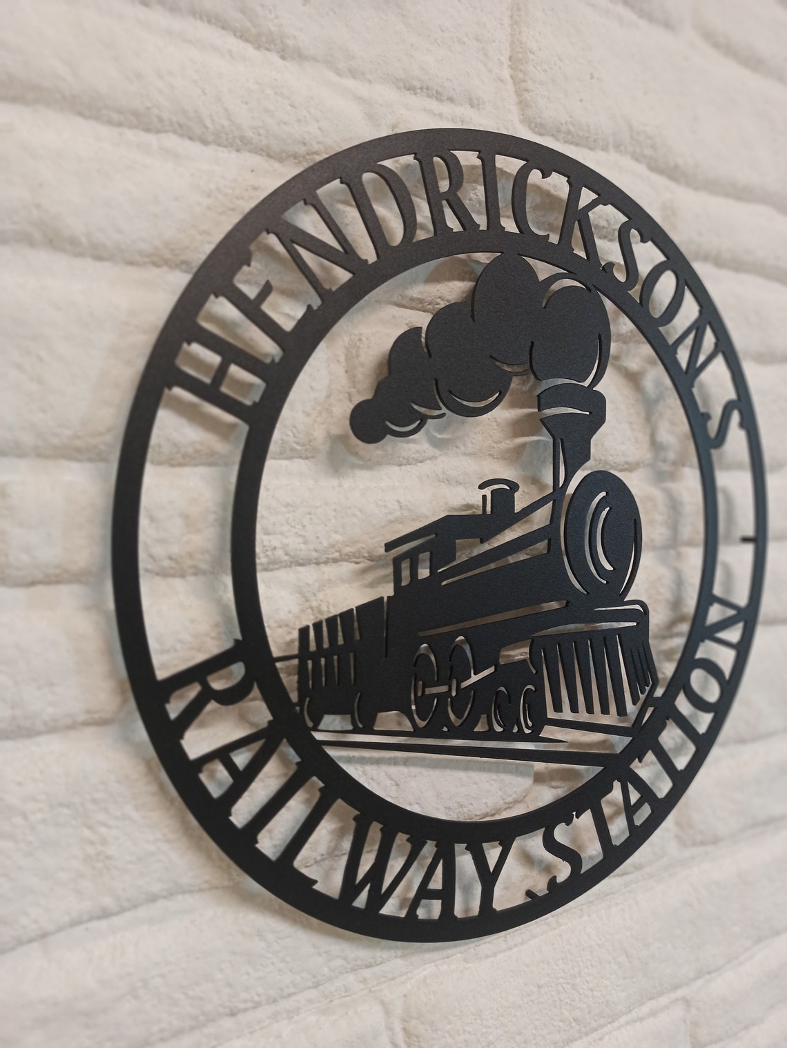 Personalized Railroad Metal Wall Sign Custom Train Metal - Etsy