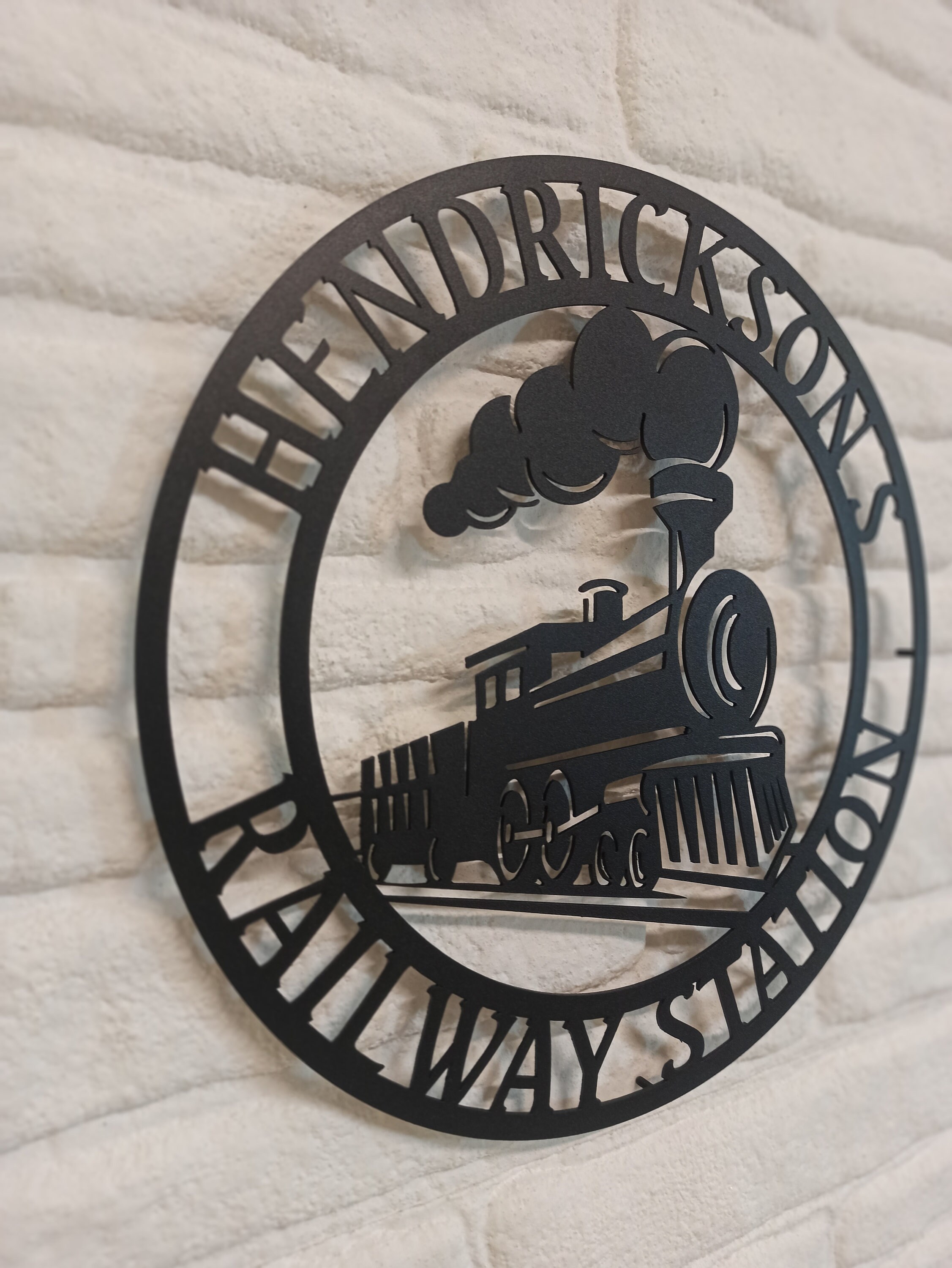 Personalized Railroad Metal Wall Sign Custom Train Metal - Etsy