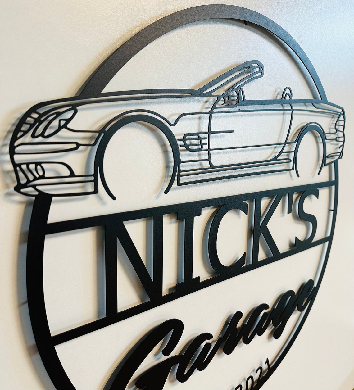 Custom SL R230 Metal Wall Sign: Personalized Garage Decor - Etsy