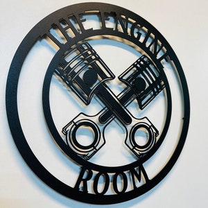 Custom Engine Theme Metal Wall Art , Piston Theme Metal Sign , Custom ...