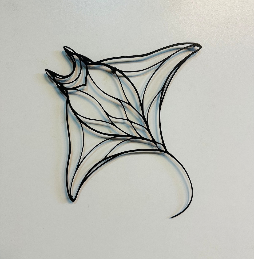 Stingray Theme Metal Wall Sign , Stingray Metal Wall Decor , Marine ...