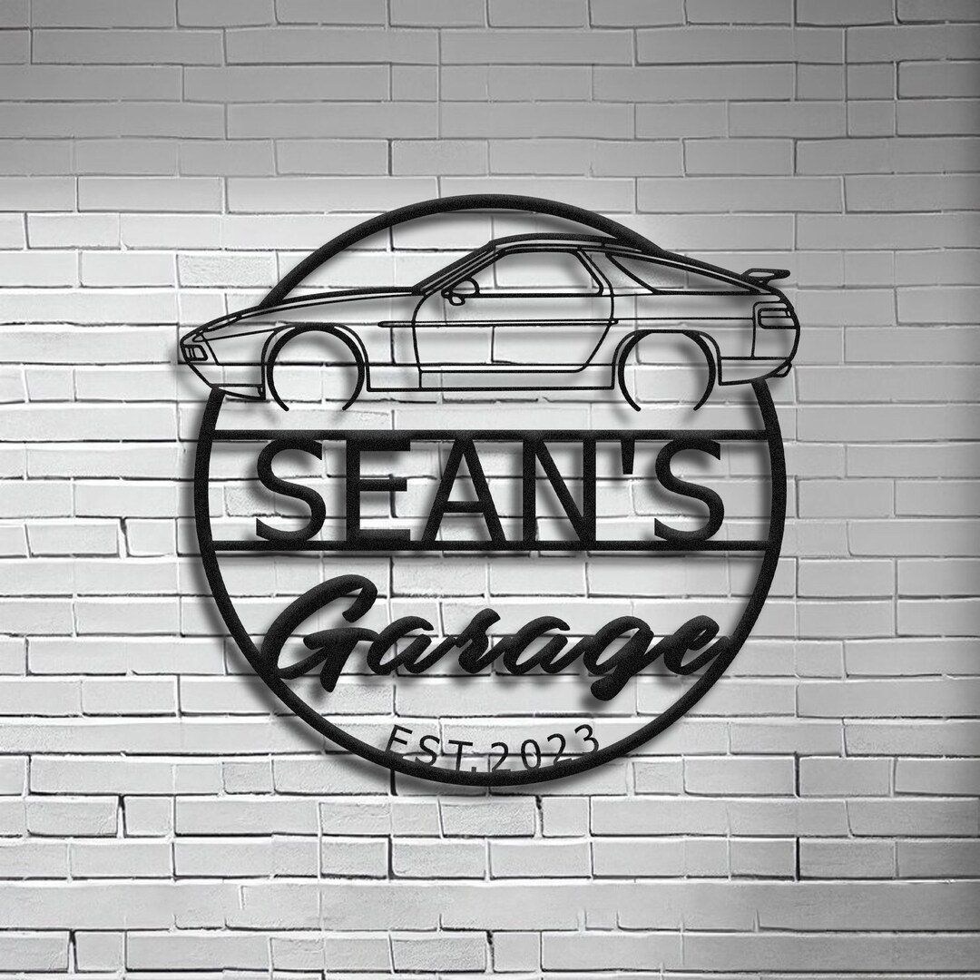 Custom Metal Garage Sign , Garage Name Sign , Custom Garage Decor ...