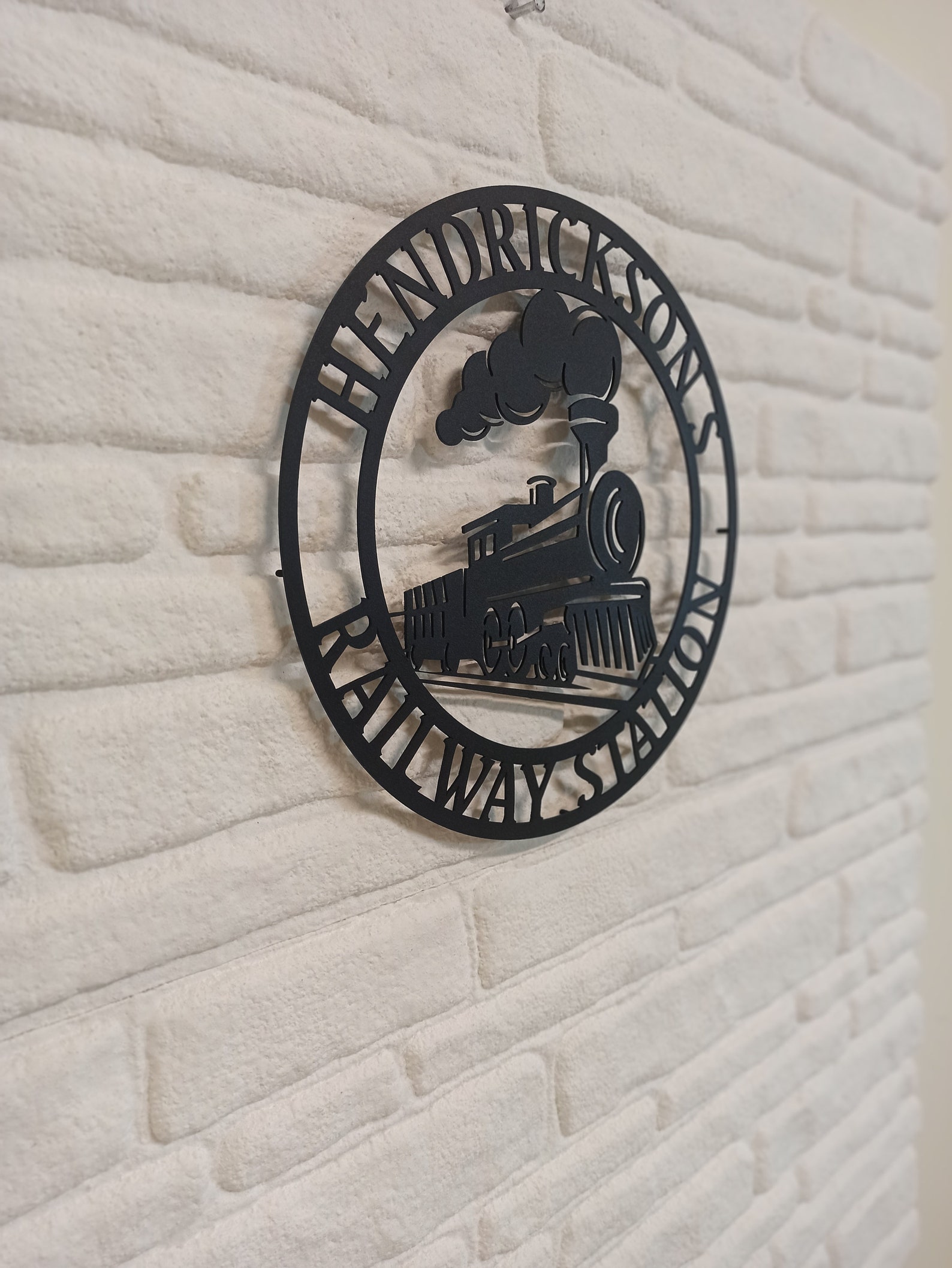 Personalized Railroad Metal Wall Sign Custom Train Metal - Etsy