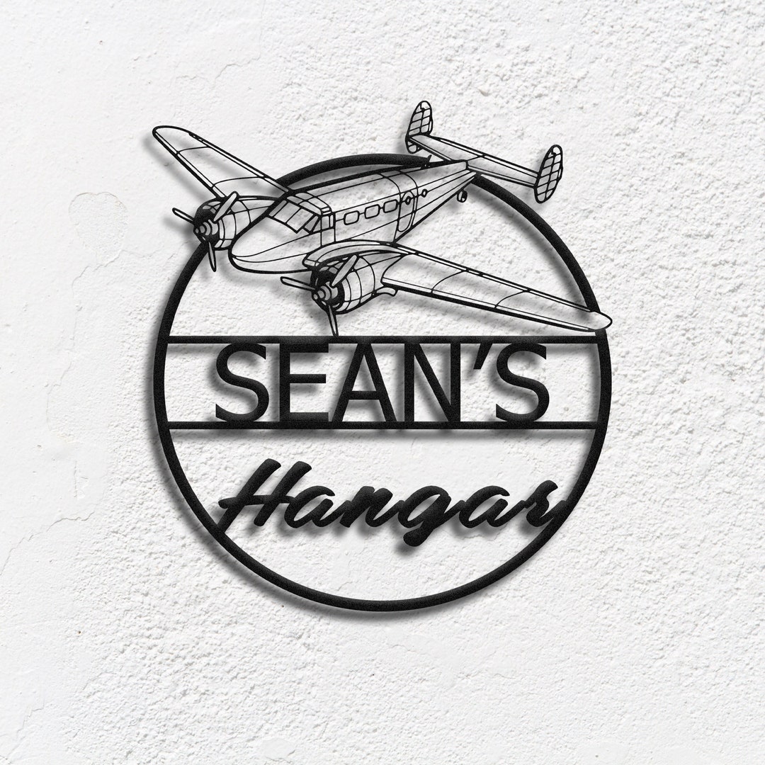 Custom Model 18 Plane Theme Metal Wall Sign , Custom Airplane Theme ...