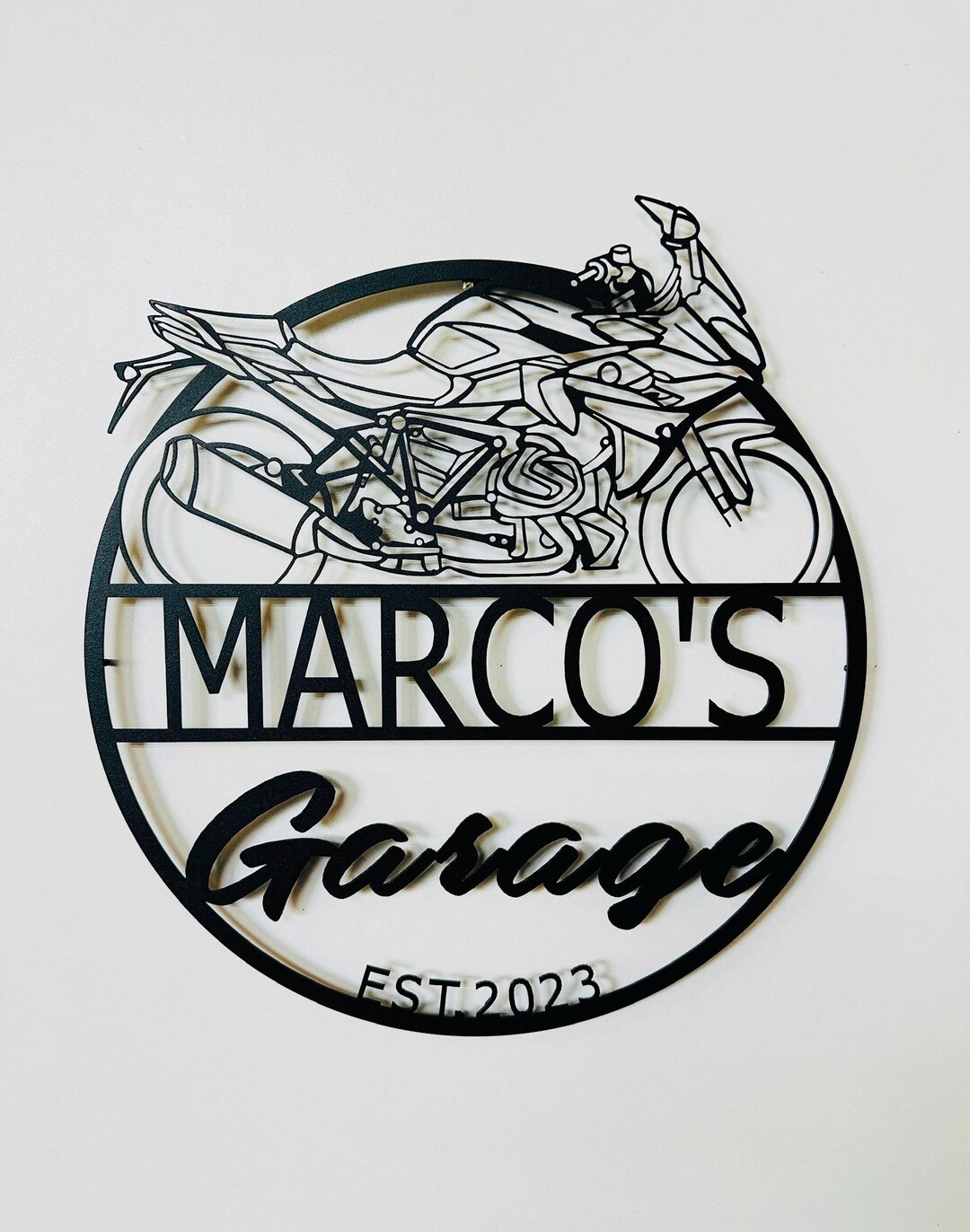 Custom Motorcycle Theme Metal Wall Sign , Custom Motorcycle Theme Metal ...