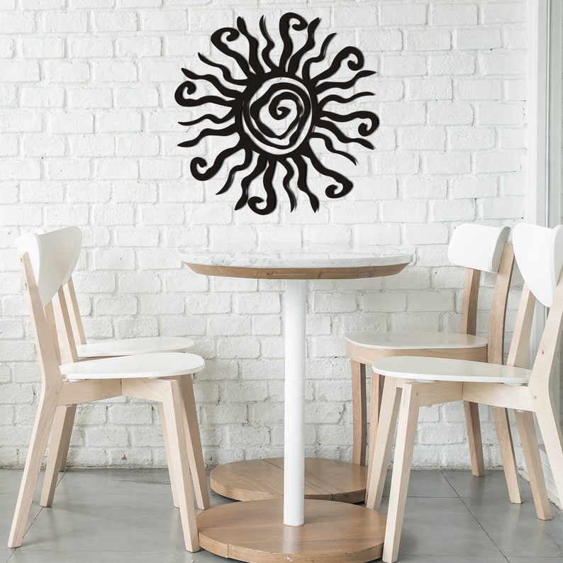 Sun Metal Wall Sign Outdoor Garden Decor Sun Metal Wall - Etsy