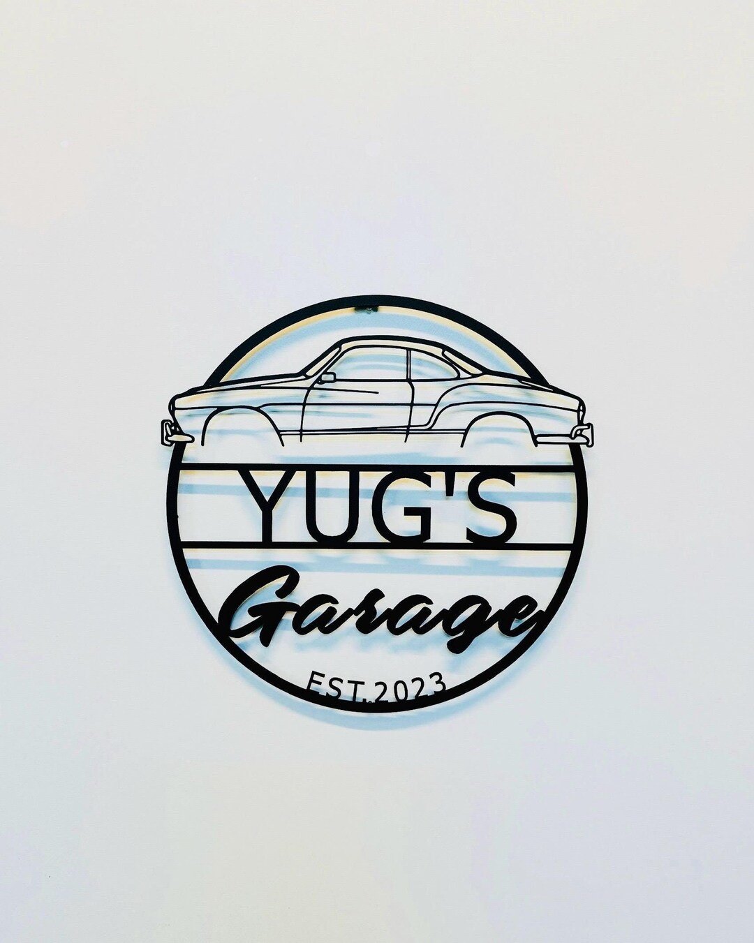 Custom Car Theme Metal Wall Sign , Custom Garage Metal Decor , Custom ...