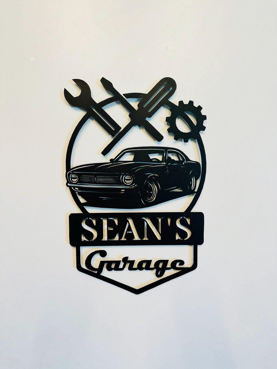 Classic Car Garage Wall Art , Man Cave Garage Sign , Metal Auto Repair ...