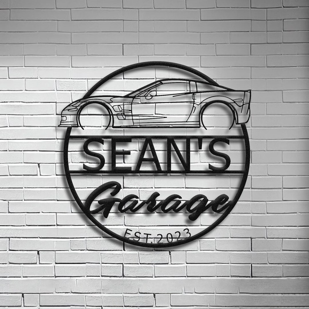 Custom Corvette C6 Zr1 Theme Metal Wall Sign , Custom C6 Zr1 Metal ...