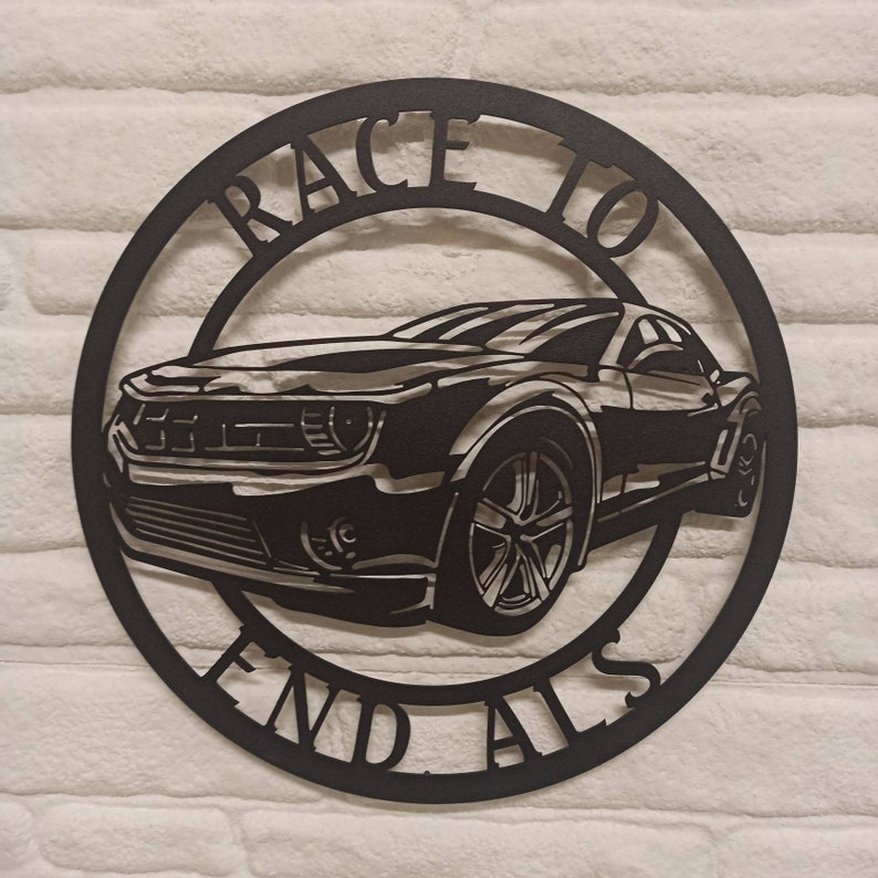 Custom Camaro Metal Wall Art: Personalized Garage Name Sign - Etsy
