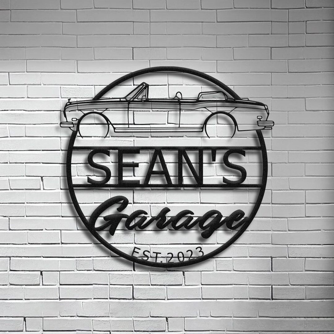 Custom Corniche Convertible Theme Metal Wall Sign , Custom Corniche ...