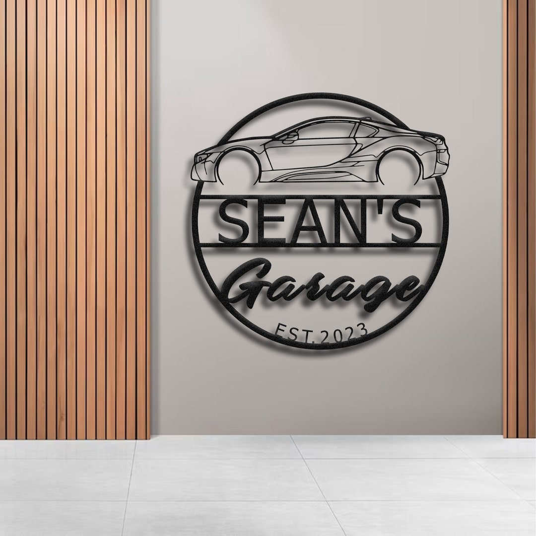 Custom I8 Theme Metal Wall Sign , Custom I8 Metal Decor , Custom I8 ...