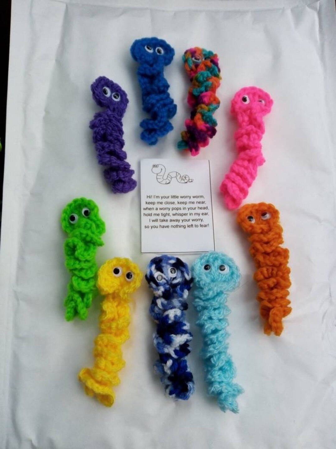 Worry Worm With Googly Eyes - Etsy