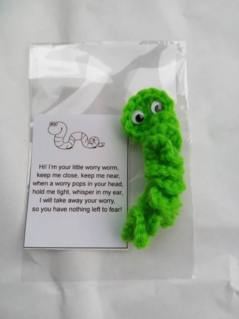 Worry Worm With Googly Eyes - Etsy