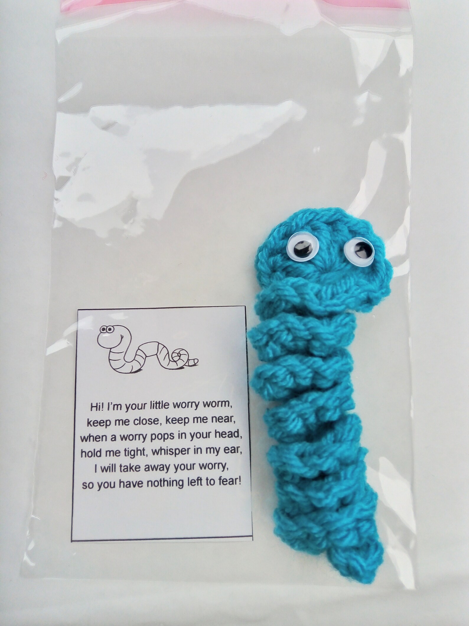 Worry Worm With Googly Eyes - Etsy