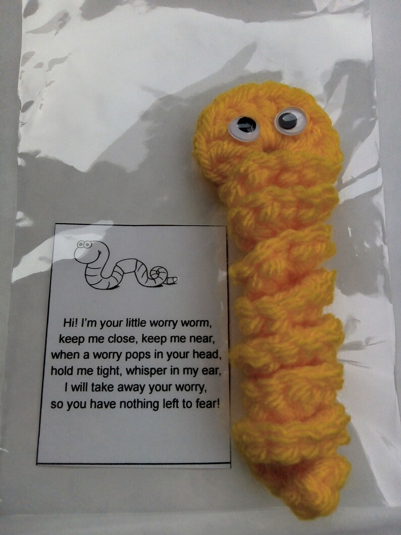 Worry Worm With Googly Eyes - Etsy