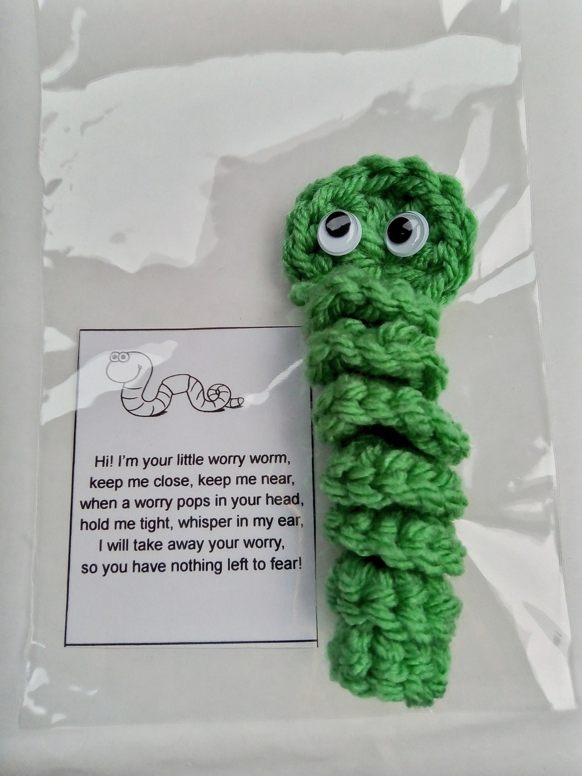 Worry Worm With Googly Eyes - Etsy