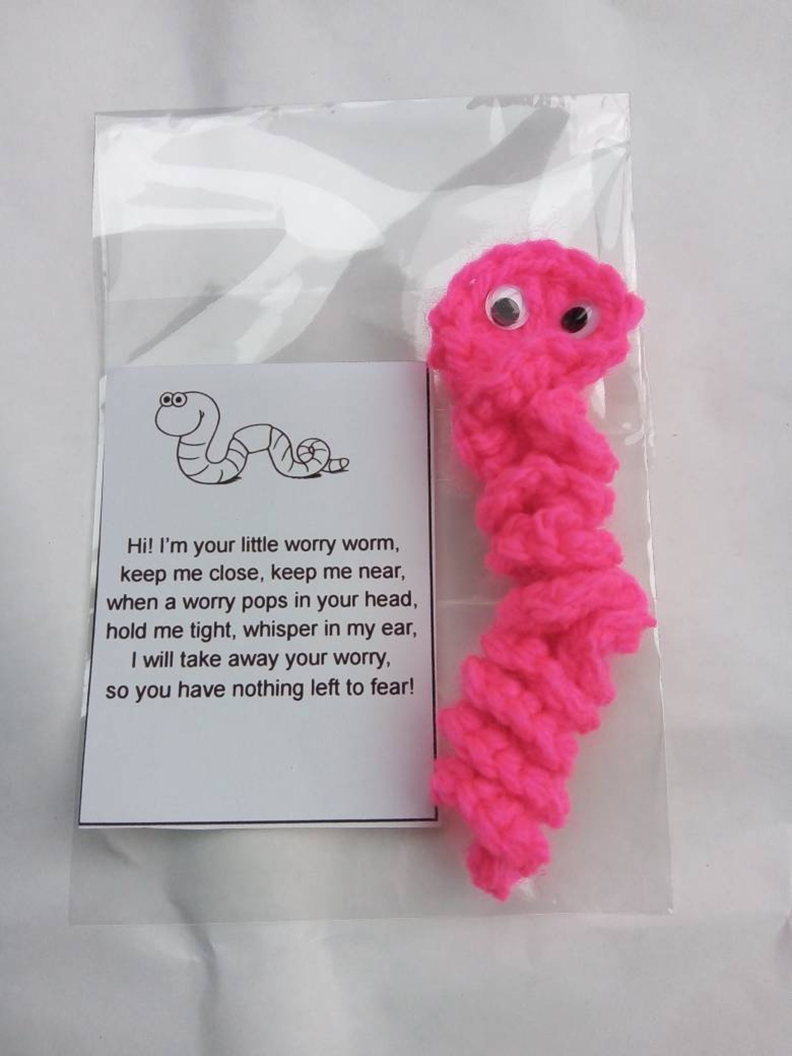 Worry Worm With Googly Eyes - Etsy