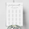 Modern Wedding Table Plan Template, Wedding Seating Chart Cards ...