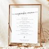 Red Rose Wedding Menu Template, Red and Gold Wedding Menu Card, Gold ...