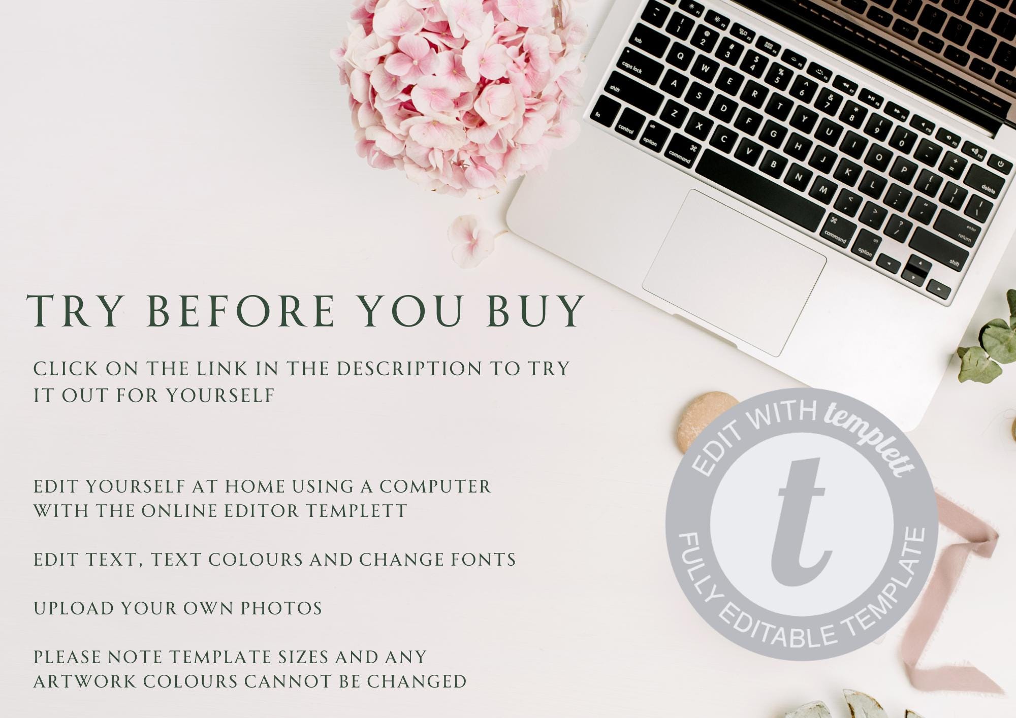 Pink Unplugged Ceremony Sign Template, Printable Wedding Ceremony No ...