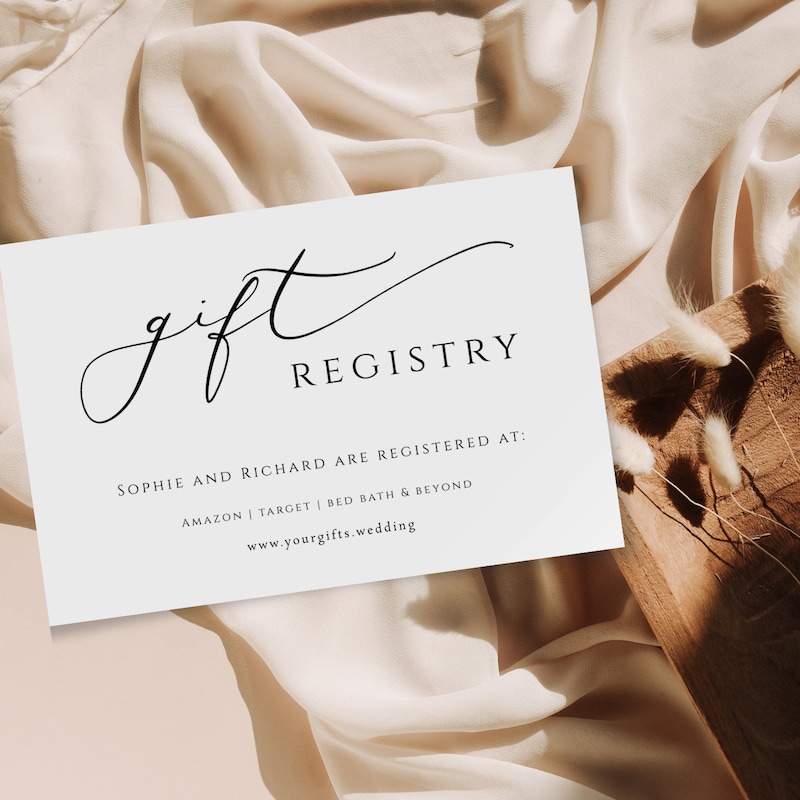 Bridal Shower Registries - Etsy