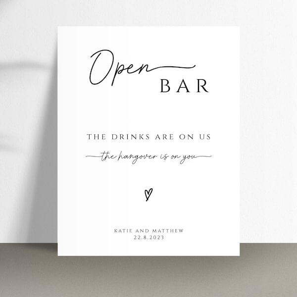 Open Bar - Etsy
