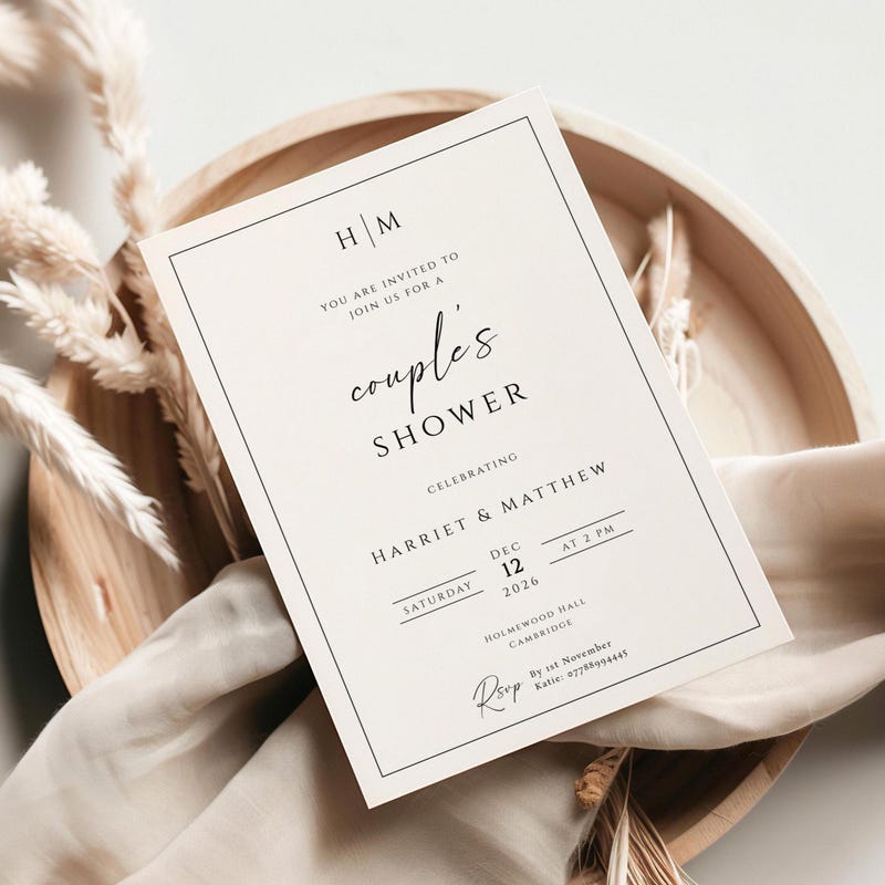 Couples Shower Invitation - Etsy