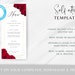 Red and Gold Wedding Menu Template, Red Rose Tall Wedding Menu Sign ...