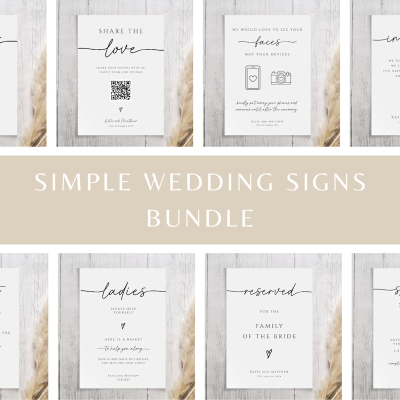 Wedding Signs - Etsy UK