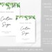 Ivy Wedding Sign Template, Greenery Editbale Sign Template, Green Diy ...