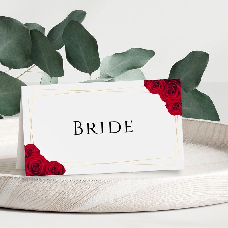 Rose Place Card Holders - Etsy