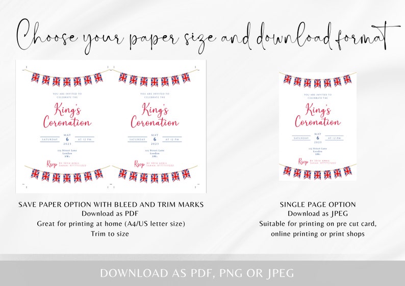 Coronation Party Invitation Template Printable Kings - Etsy