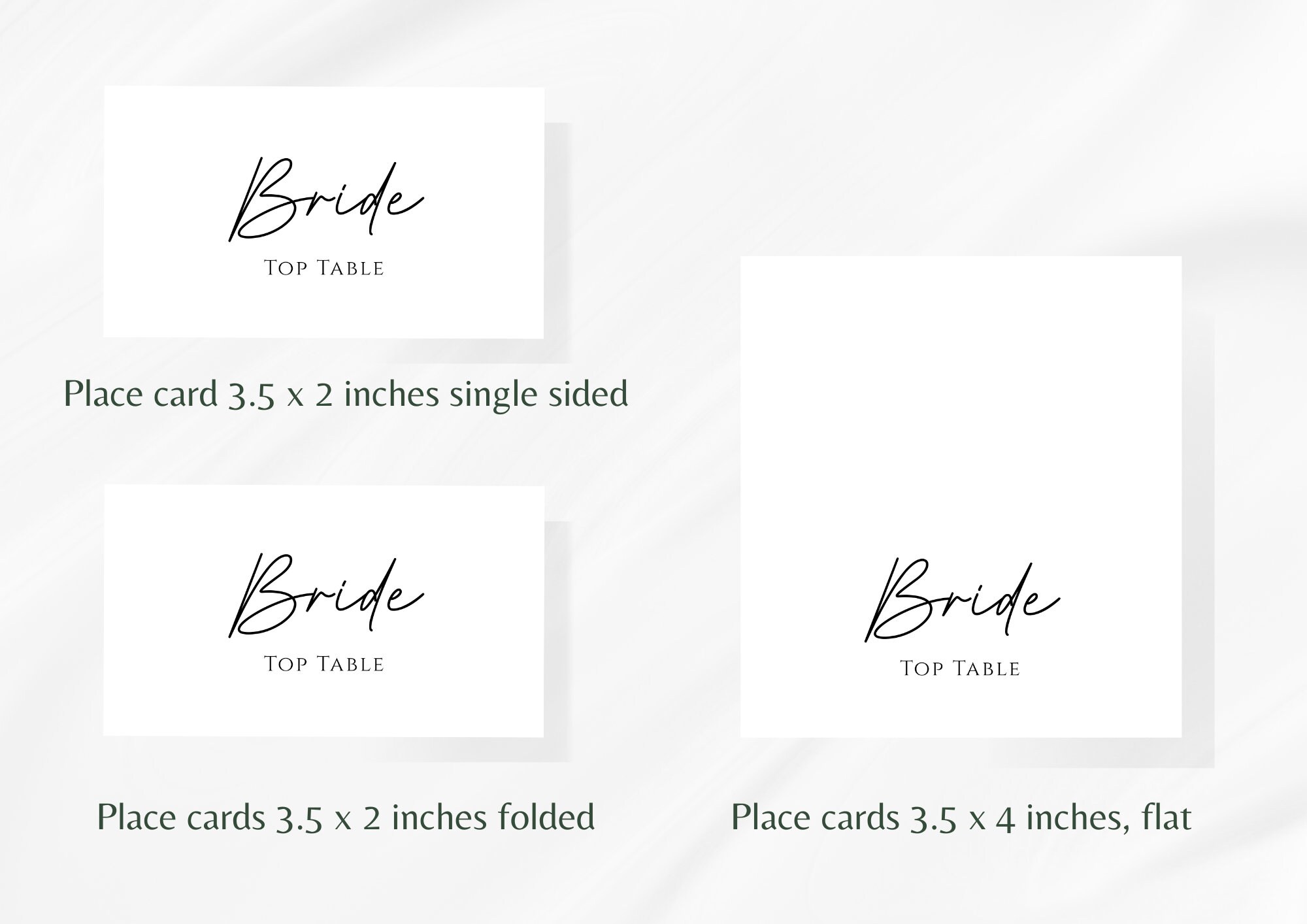 Place Card Template Simple Name Card Editable Minimalist - Etsy UK