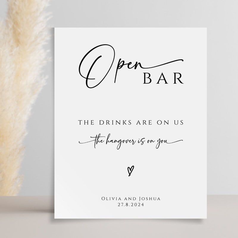 Open Bar - Etsy