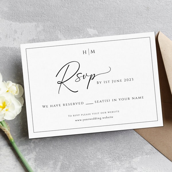 Wedding Rsvp Cards - Etsy